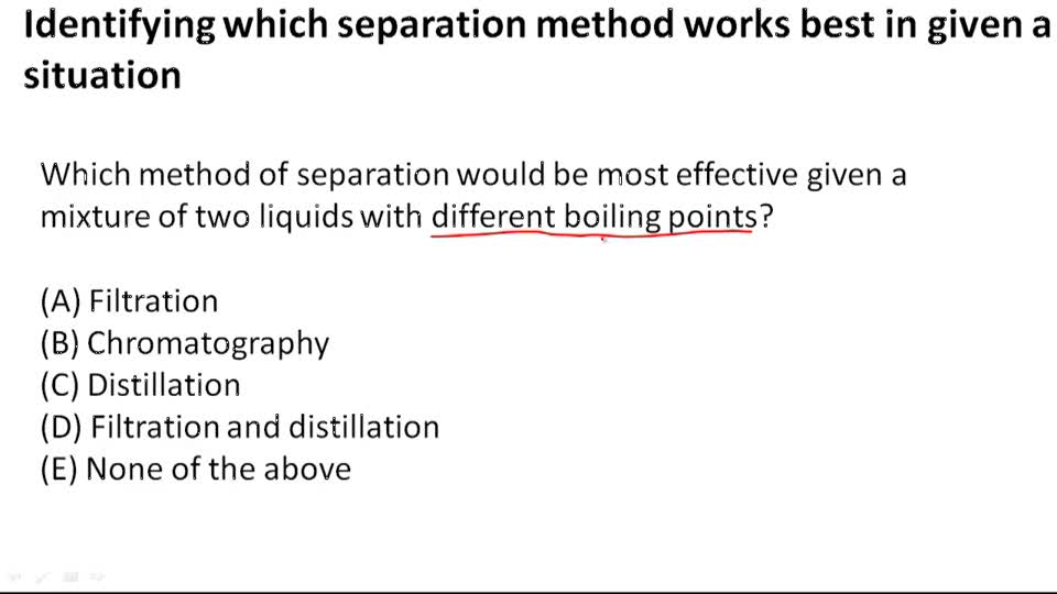 Methods of Separation - Example 2 ( Video ) | Chemistry | CK-12 Foundation