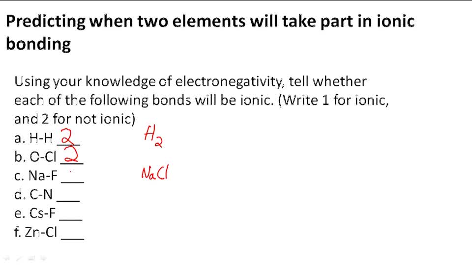 Ionic Bonding - Example 2 ( Video ) | Chemistry | CK-12 Foundation