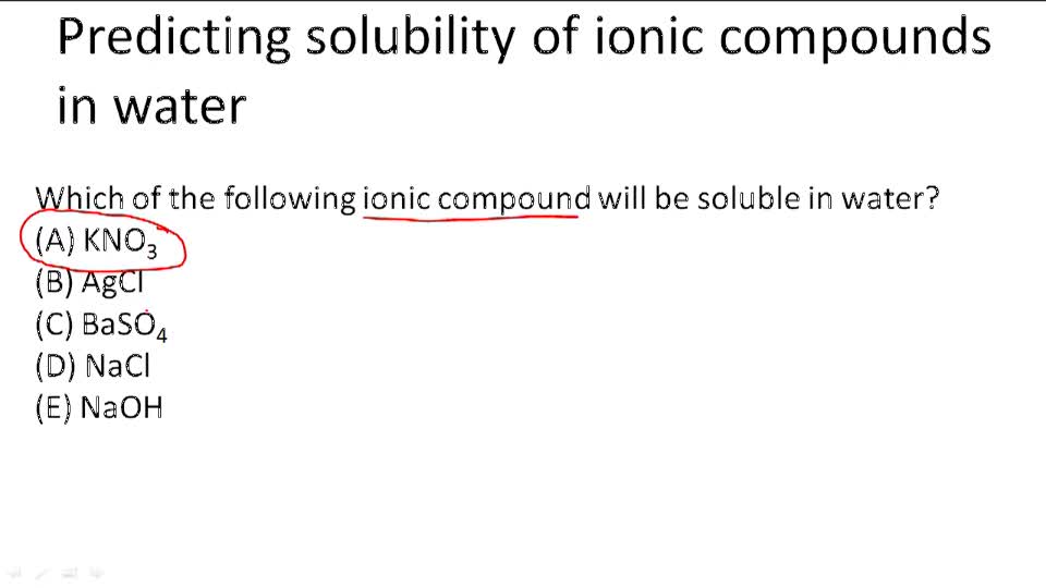 Predicting Precipitates Using Solubility Rules ( Video ) | Chemistry ...