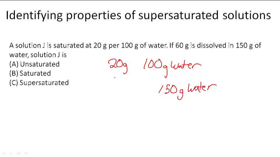 Example Of Supersaturated Solution In Chemistry at Gayla Wilson blog
