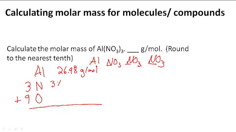 Molar Mass Example 2 Video Chemistry CK 12 Foundation