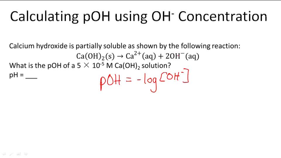 pH or pOH - Example 2 ( Video ) | Chemistry | CK-12 Foundation