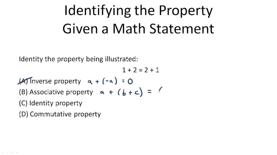 Properties of Addition - Example 1 ( Video ) | Algebra | CK-12 Foundation