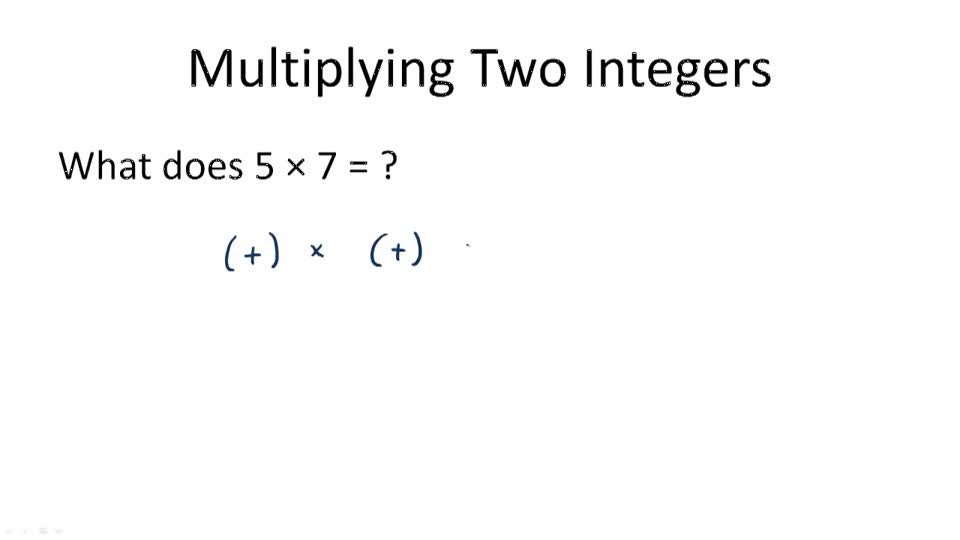Multiplying Integers - Example 1 ( Video ) | Algebra | CK-12 Foundation