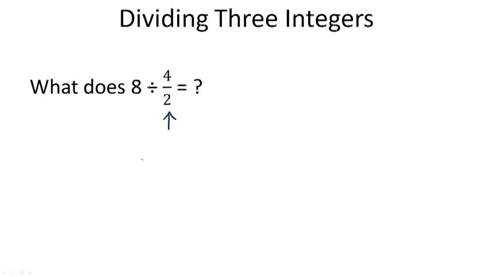 Dividing Integers - Example 2 ( Video ) | Algebra | CK-12 Foundation