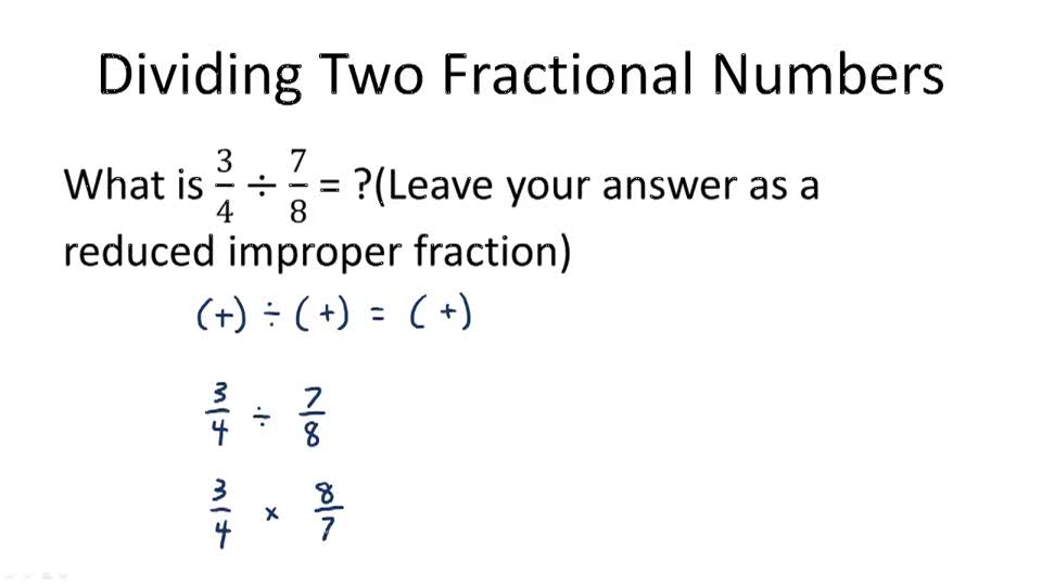 Dividing Fractions - Example 1 ( Video ) | Algebra | CK-12 Foundation