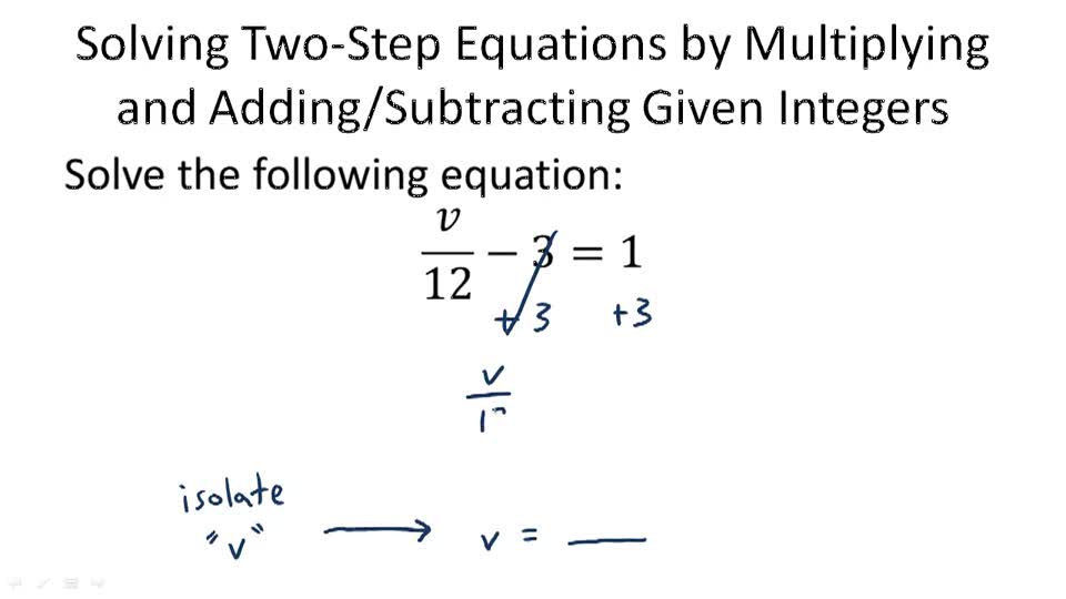 Two-Step Equations and Properties of Equality | CK-12 Foundation