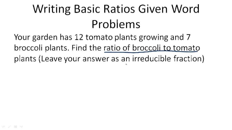 Writing Basic Ratios - Example 1 ( Video ) | Algebra | CK-12 Foundation