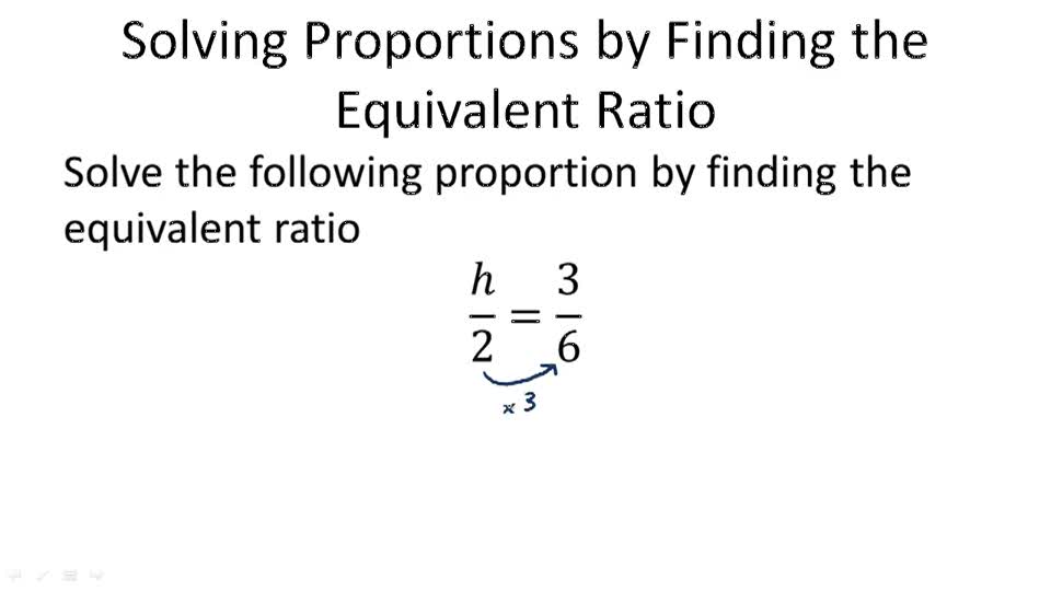 Solving and Writing Proportions - Example 1 ( Video ) | Algebra | CK-12 ...