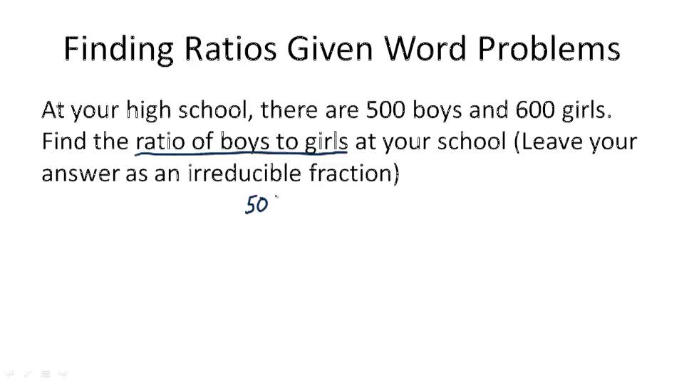 Solving Word Problems Involving Ratios and Proportions - Example 1 ...