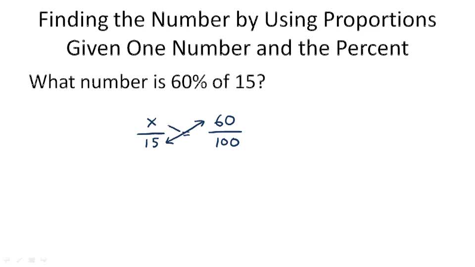 Finding Percents by Using Proportions - Example 2 ( Video ) | Algebra ...