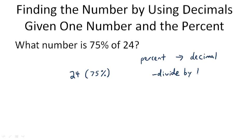 Finding Percents by Using Decimals - Example 2 ( Video ) | Algebra | CK ...