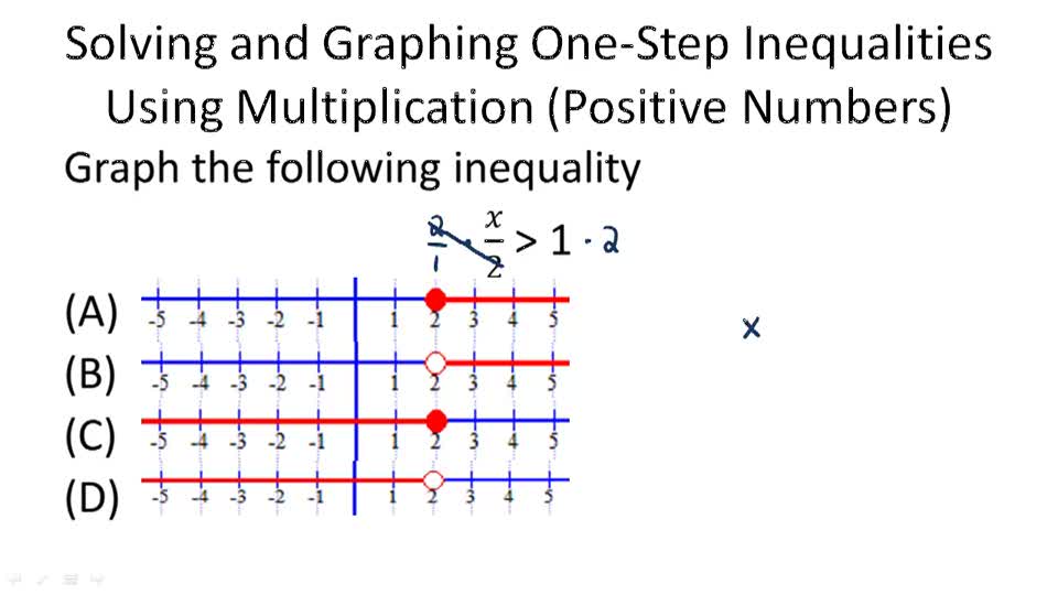 Multiplication Property of Inequality - Example 1 ( Video ) | Algebra ...