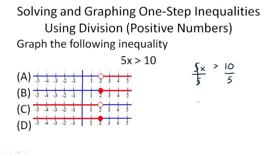 Division Property of Inequality - Example 1 ( Video ) | Algebra | CK-12 ...