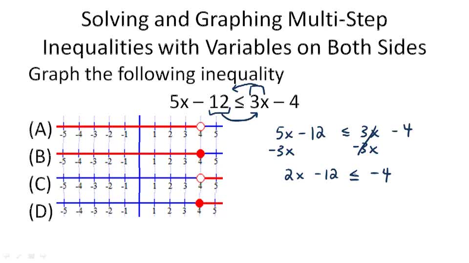 Multi Step Inequalities CK 12 Foundation