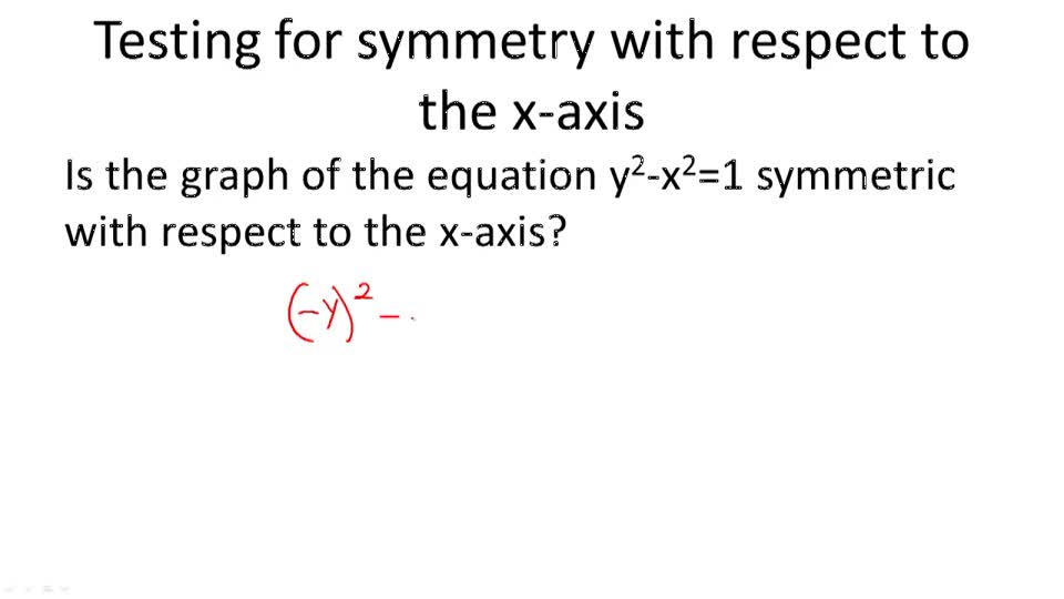 Testing for and Using Symmetry - Example 1 ( Video ) | Algebra | CK-12 ...