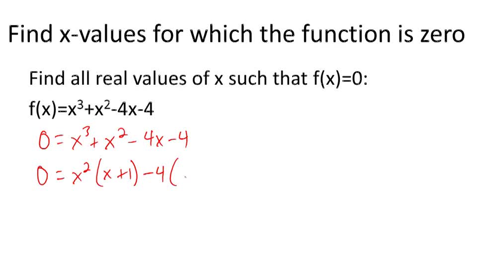 Finding X Values And The Domain Of Functions Example 1 Video Algebra Ck 12 Foundation