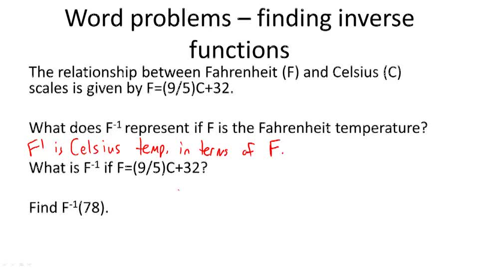 Finding Inverses Of Functions Example 5 Video Calculus CK 12