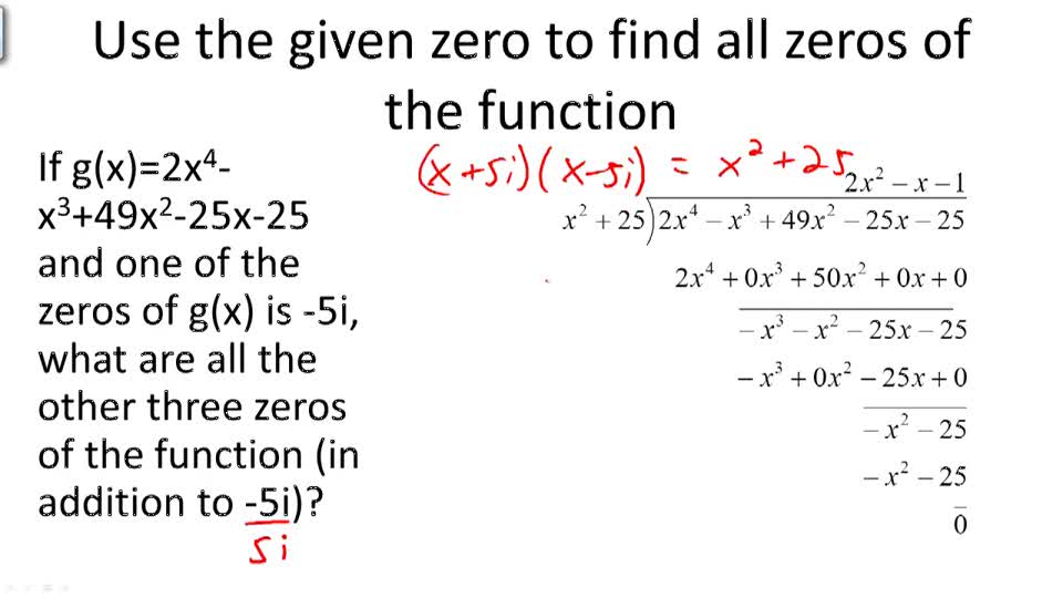 Fundamental Theorem of Algebra | CK-12 Foundation