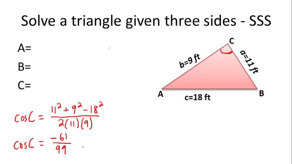 Law Of Cosines CK 12 Foundation