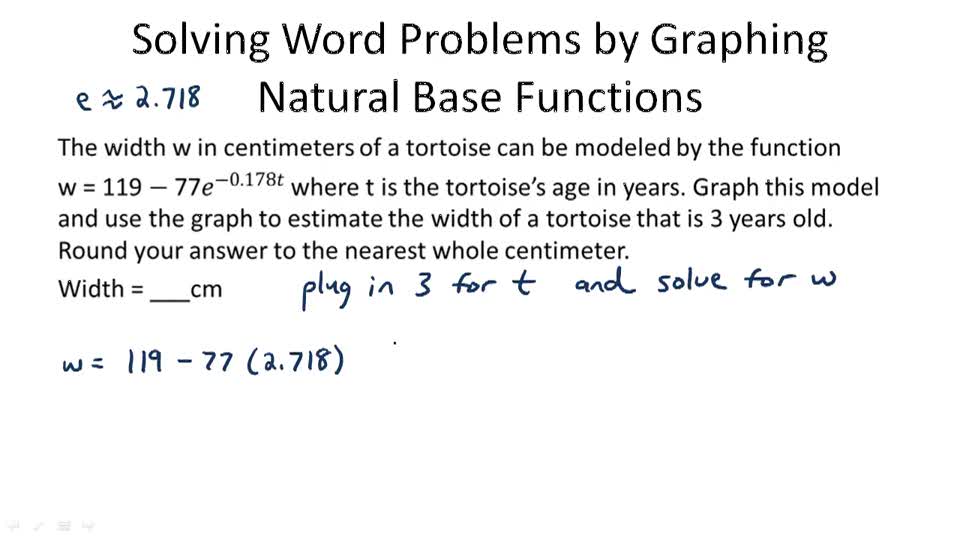 Graphing Natural Base Functions - Example 4 ( Video ) | Calculus | CK ...