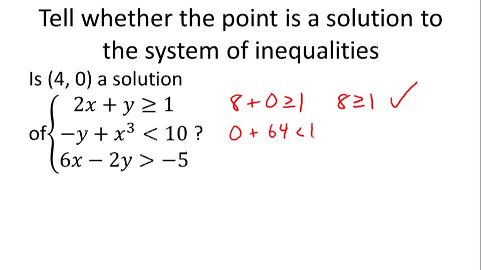 Solving systems of inequalities - Example 2 ( Video ) | Algebra | CK-12 ...