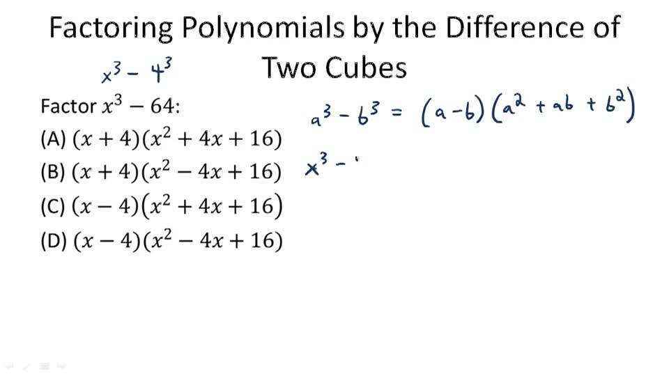 Factoring Polynomial Functions - Example 3 ( Video ) | Algebra | CK-12 ...
