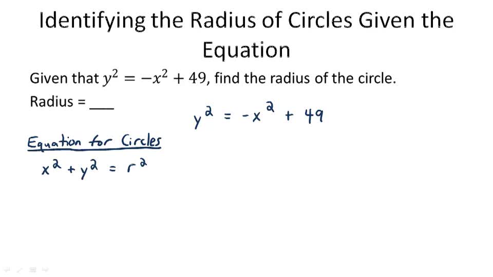 Graphing Equations of Circles - Example 1 ( Video ) | Geometry | CK-12 ...
