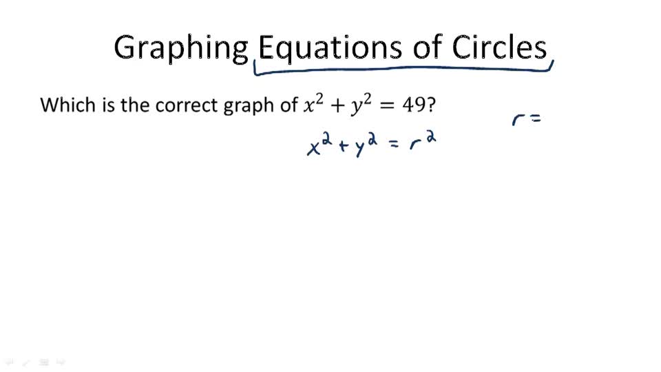 Graphing Equations of Circles - Example 2 ( Video ) | Geometry | CK-12 ...