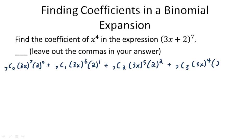 Binomial Expansions - Example 3 ( Video ) | Probability | CK-12 Foundation