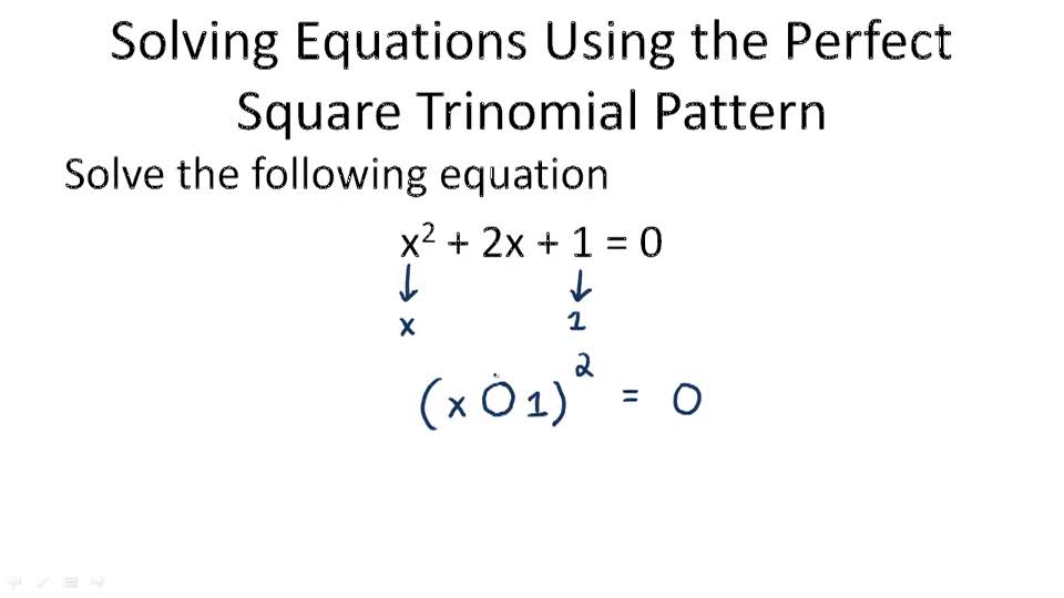 Solving Equations Using Special Product Patterns - Example 2 ( Video ) | Algebra | CK-12 Foundation