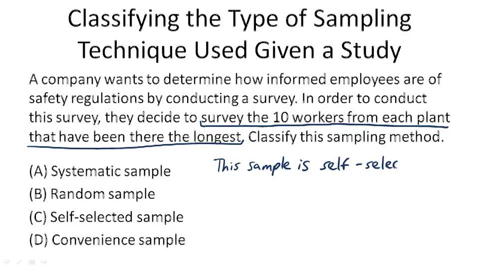 Sampling Techniques - Example 2 ( Video ) | Statistics | CK-12 Foundation