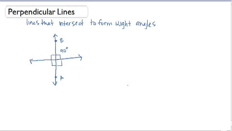 Perpendicular Lines - Overview ( Video ) | Geometry | CK-12 Foundation