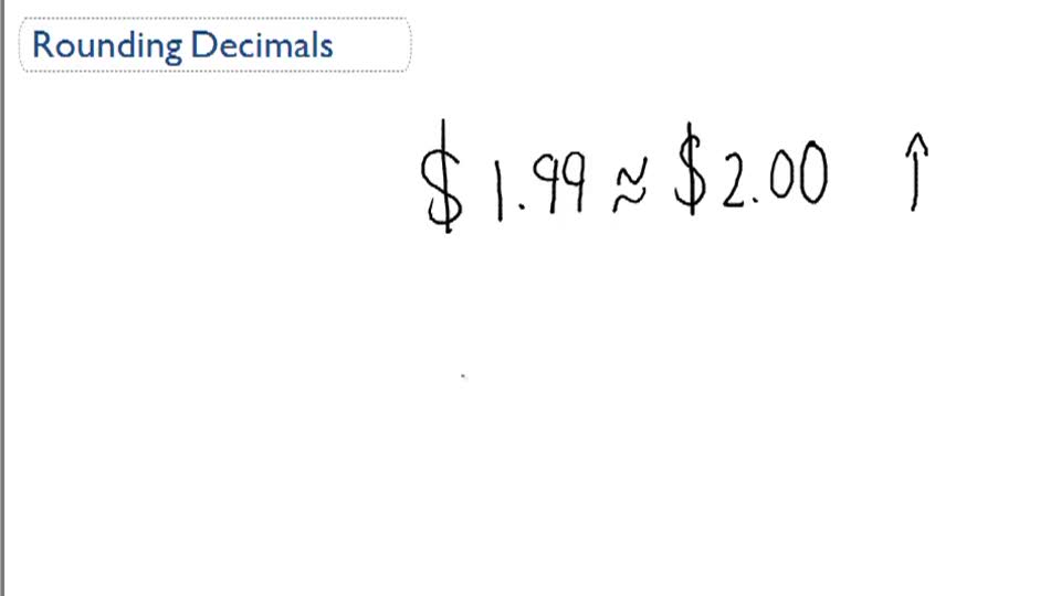 Overview of Rounding Decimal Numbers ( Video ) | Arithmetic | CK-12 ...