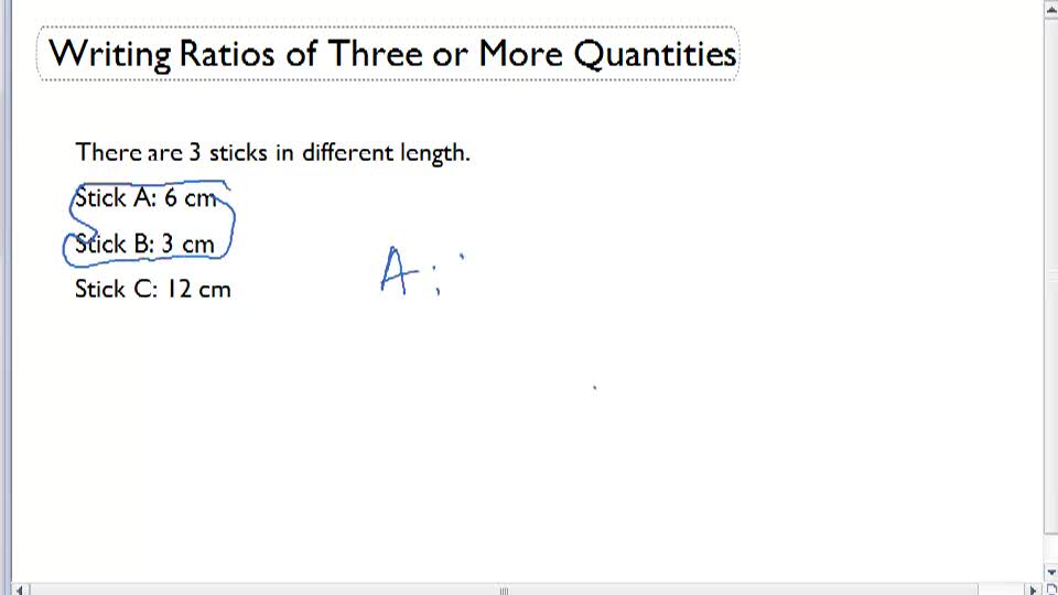 Writing Ratios of Three or More Quantities - Overview ( Video ...