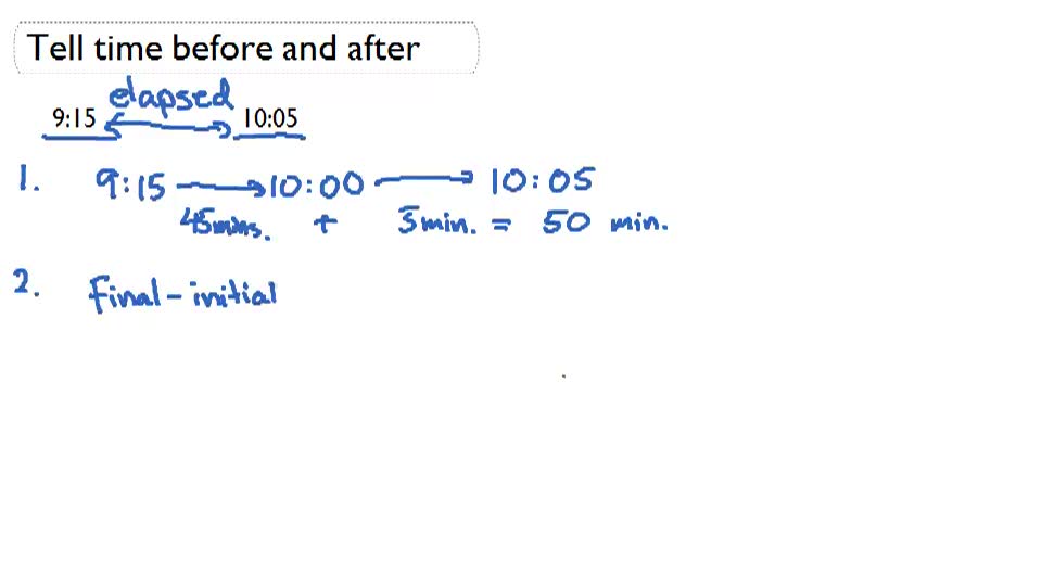 Overview of Before and After (Time) ( Video ) | Measurement | CK-12 ...