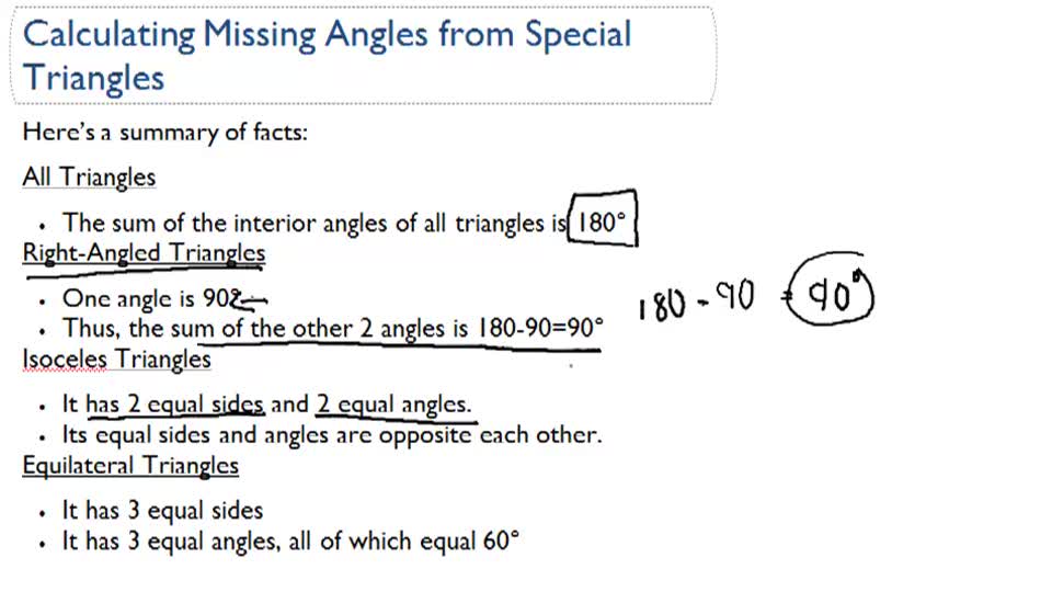 Overview of Special Triangles ( Video ) | Geometry | CK-12 Foundation