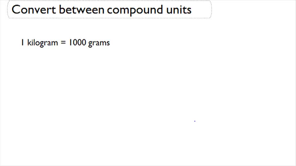 Convert between Compound Unit kg and g - Overview ( Video ...
