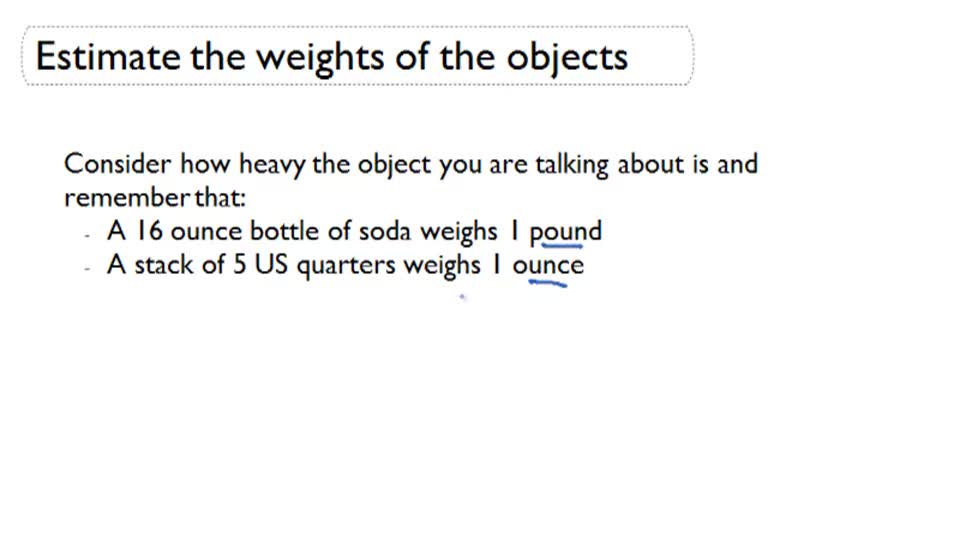Estimate the Weights of the Objects - Overview ( Video ) | Measurement ...