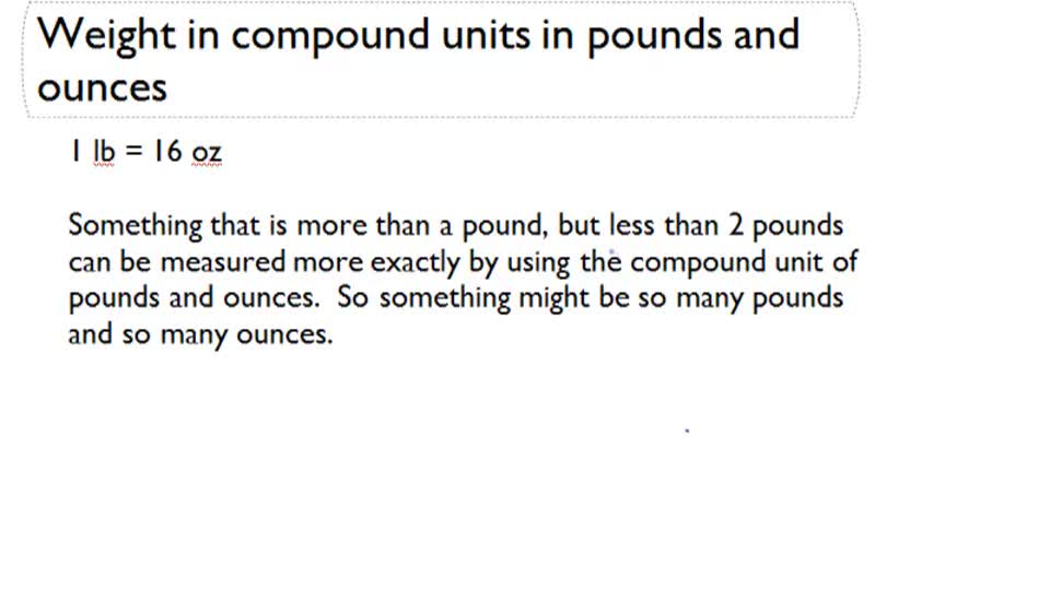 Overview of Unit of Weight (English Units) ( Video ) | Measurement | CK ...