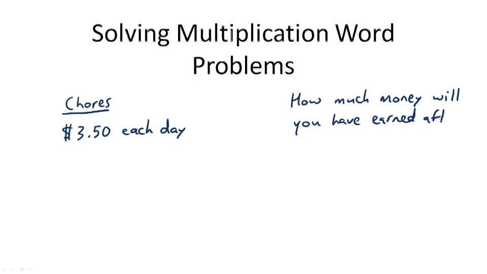 Solving Multiplication Word Problems - Overview ( Video ) | Algebra ...