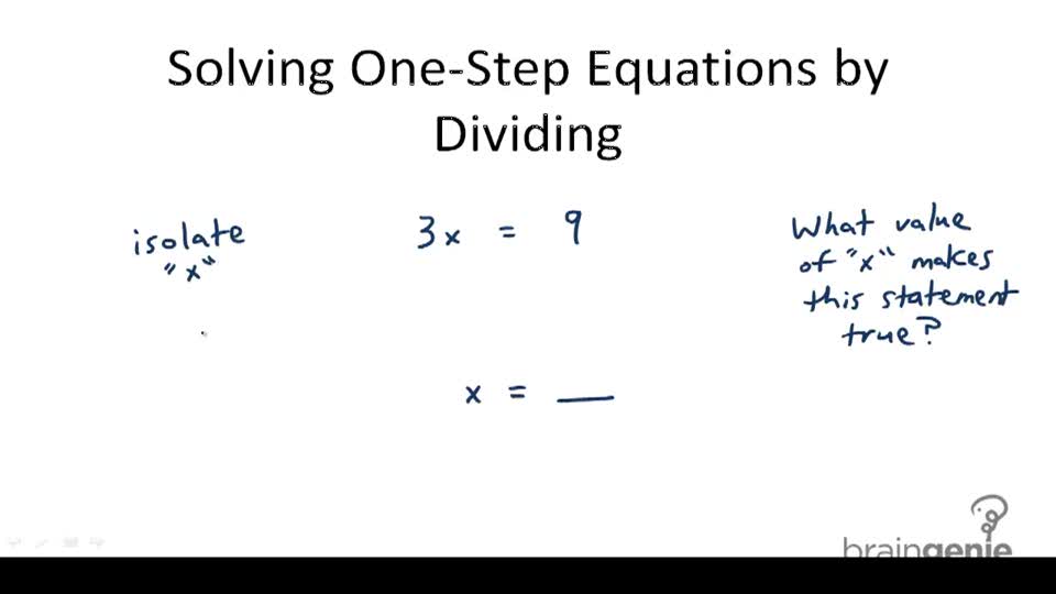 One Step Equations Transformed By Multiplication Division CK 12 