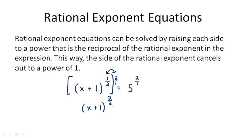 Solving Equations With Rational Exponents Tessshebaylo