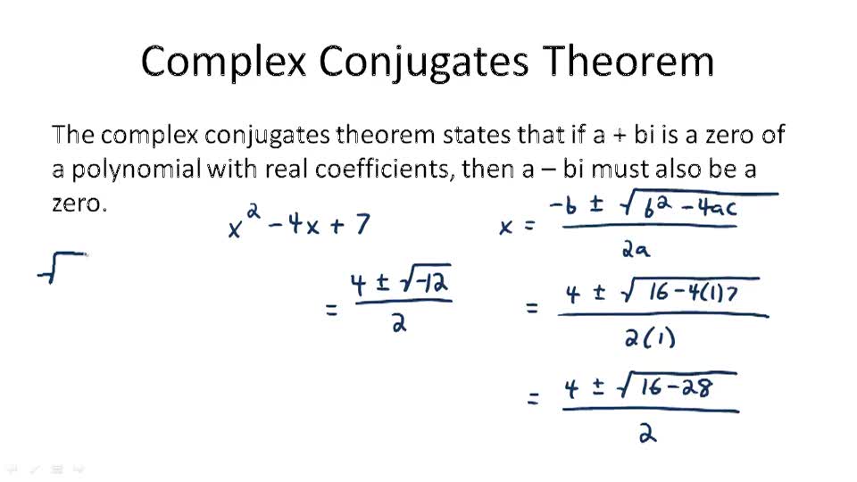 Conjugate Root Theorem