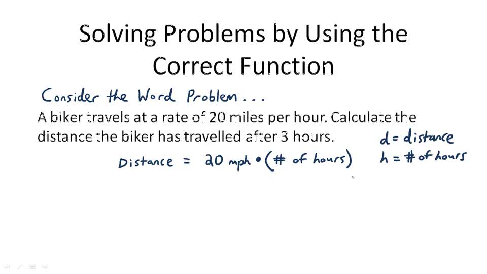 Solving Problems by Using the Correct Function - Overview ( Video ...