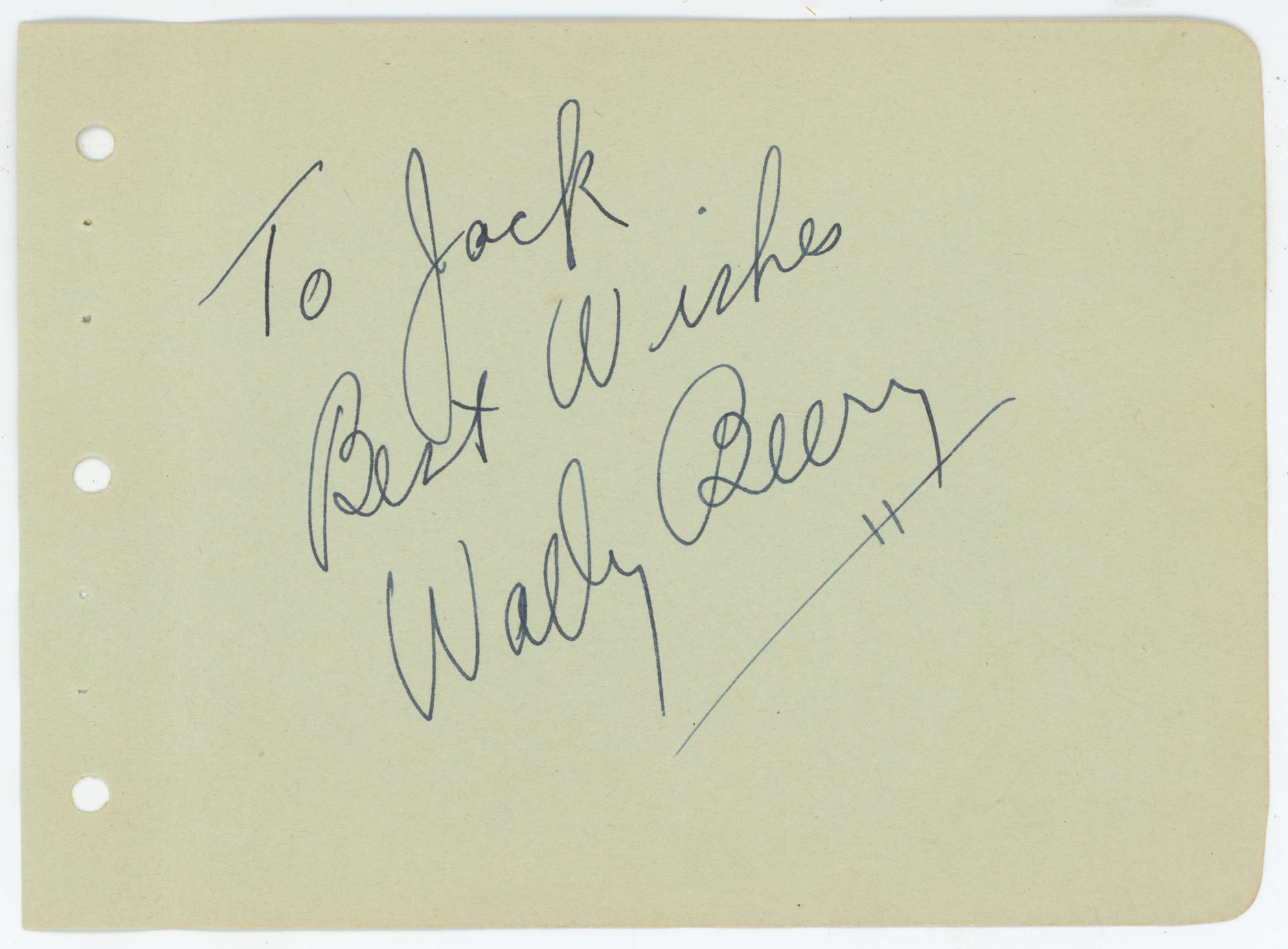 Clean Sweep Auctions - Search - Entertainment Autographs