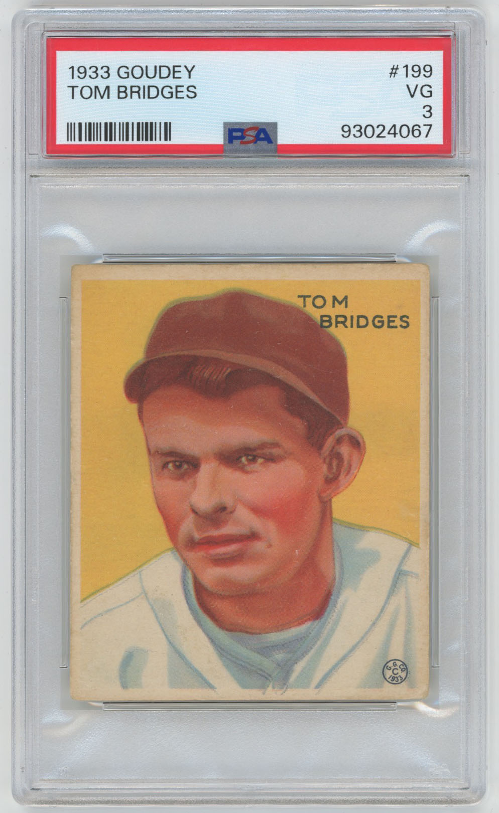 Clean Sweep Auctions - Search - 1933 Goudey