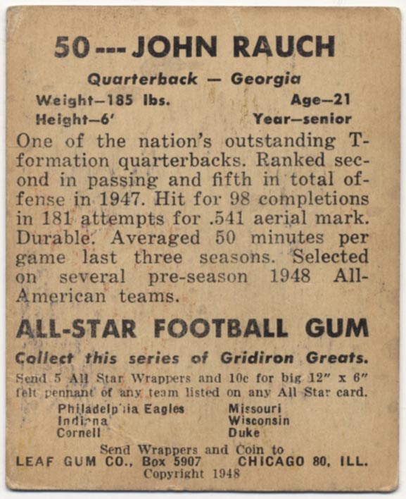 Clean Sweep Auctions - Search - Football Cards and Memorabilia