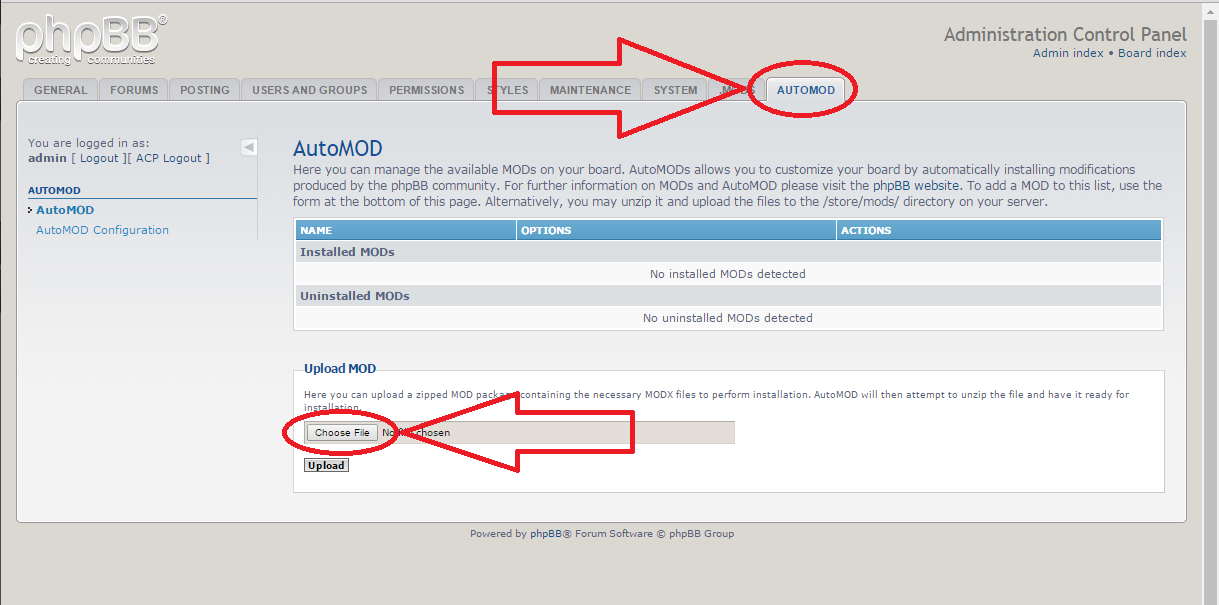 Installing the CleanTalk Anti-Spam Mod on phpBB 3.0