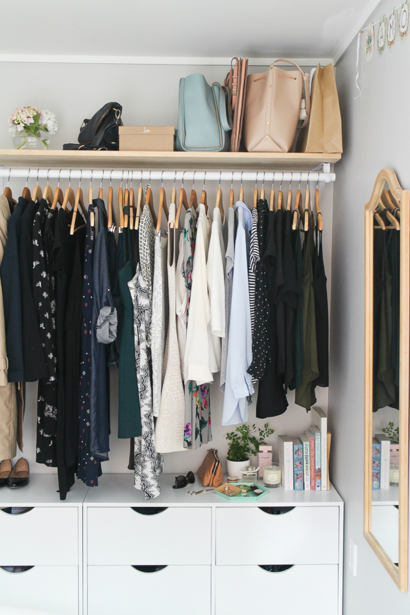 Everything You Need to Set Up an Open Closet in Your Bedroom